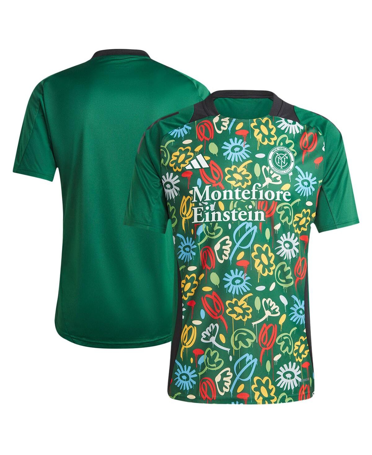 Click here for Adidas Mens Green New York City Fc 2024 One Planet... prices