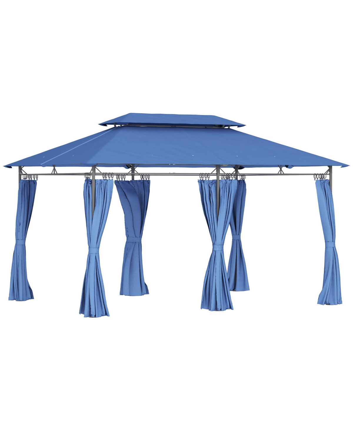Click here for Outsunny 10 x 13 Double Roof Patio Gazebo with Cur... prices