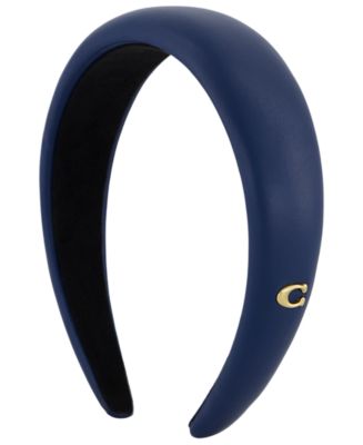 Coach Women's Leather Signature Luxe Headband - Macy's