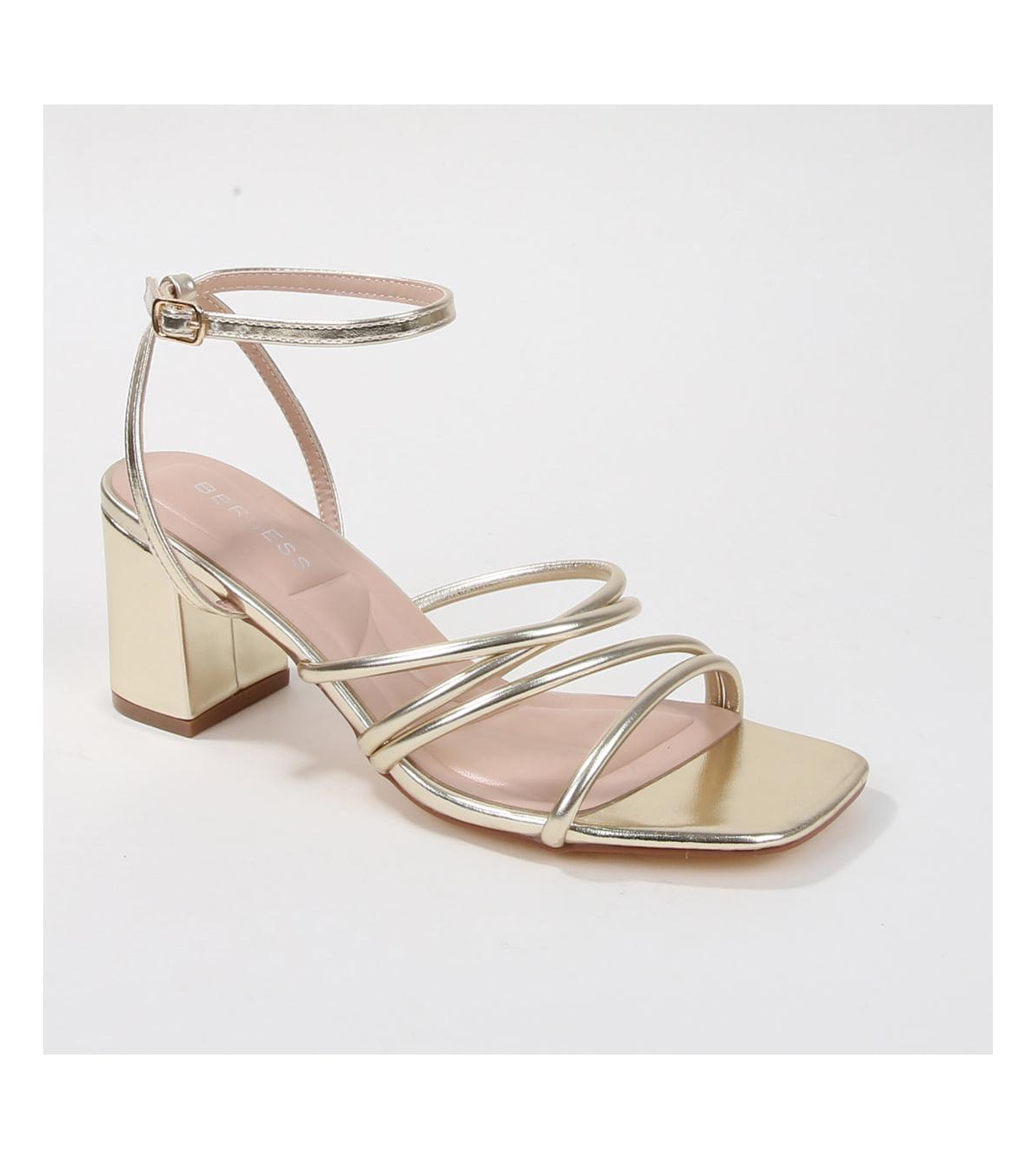 Click here for Emmarie Strappy Block Heel Sandals - Gold prices