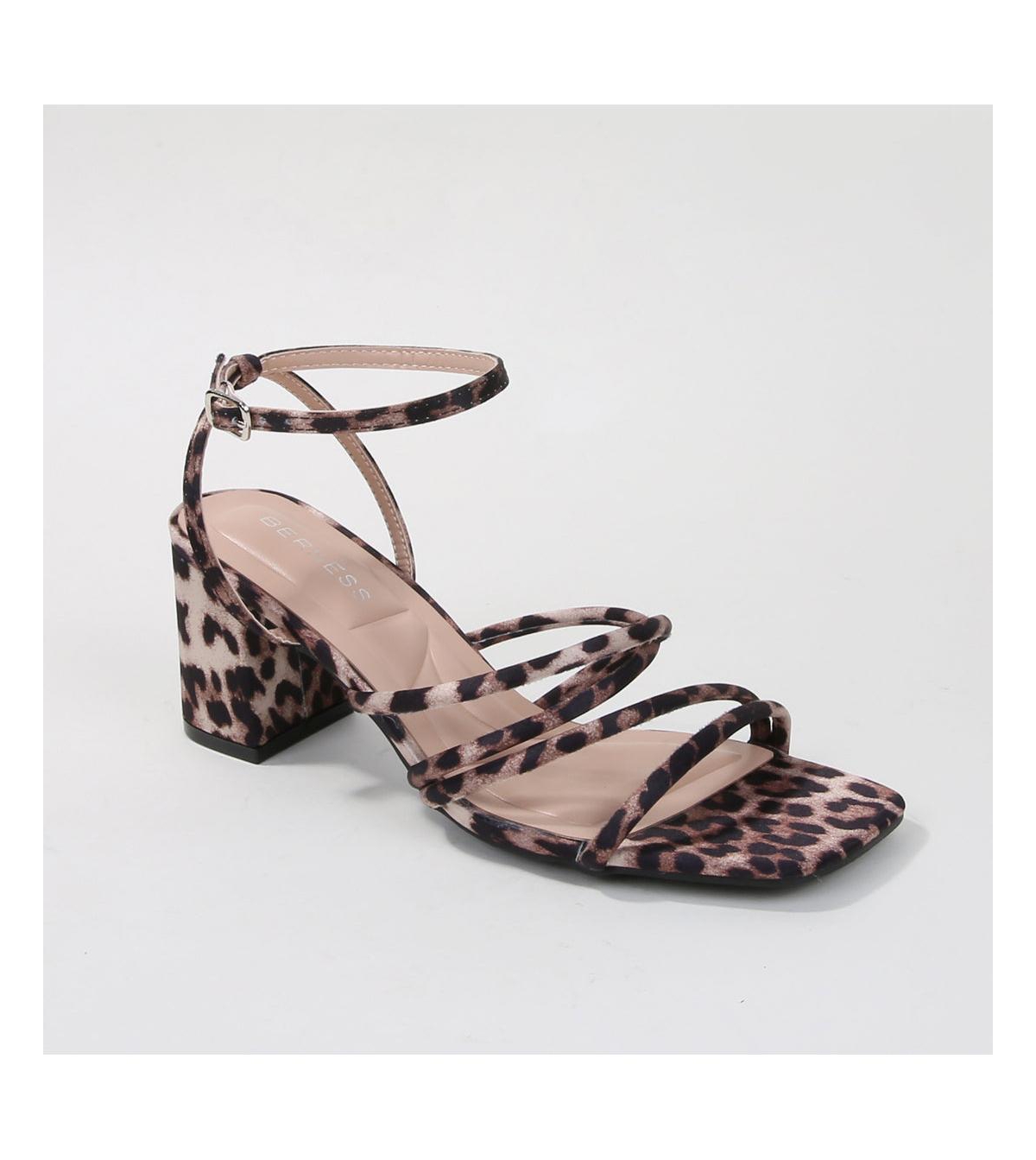 Click here for Emmarie Strappy Block Heel Sandals - Leopard prices