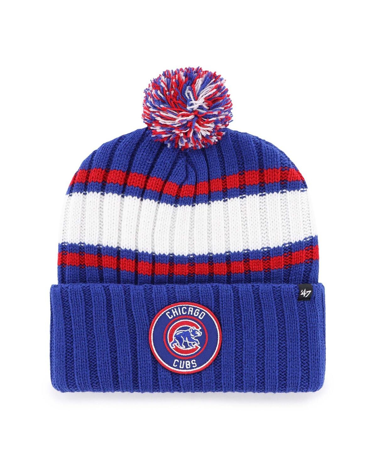 Click here for 47 Brand Mens Royal Chicago Cubs Plateau Cuffed Kn... prices