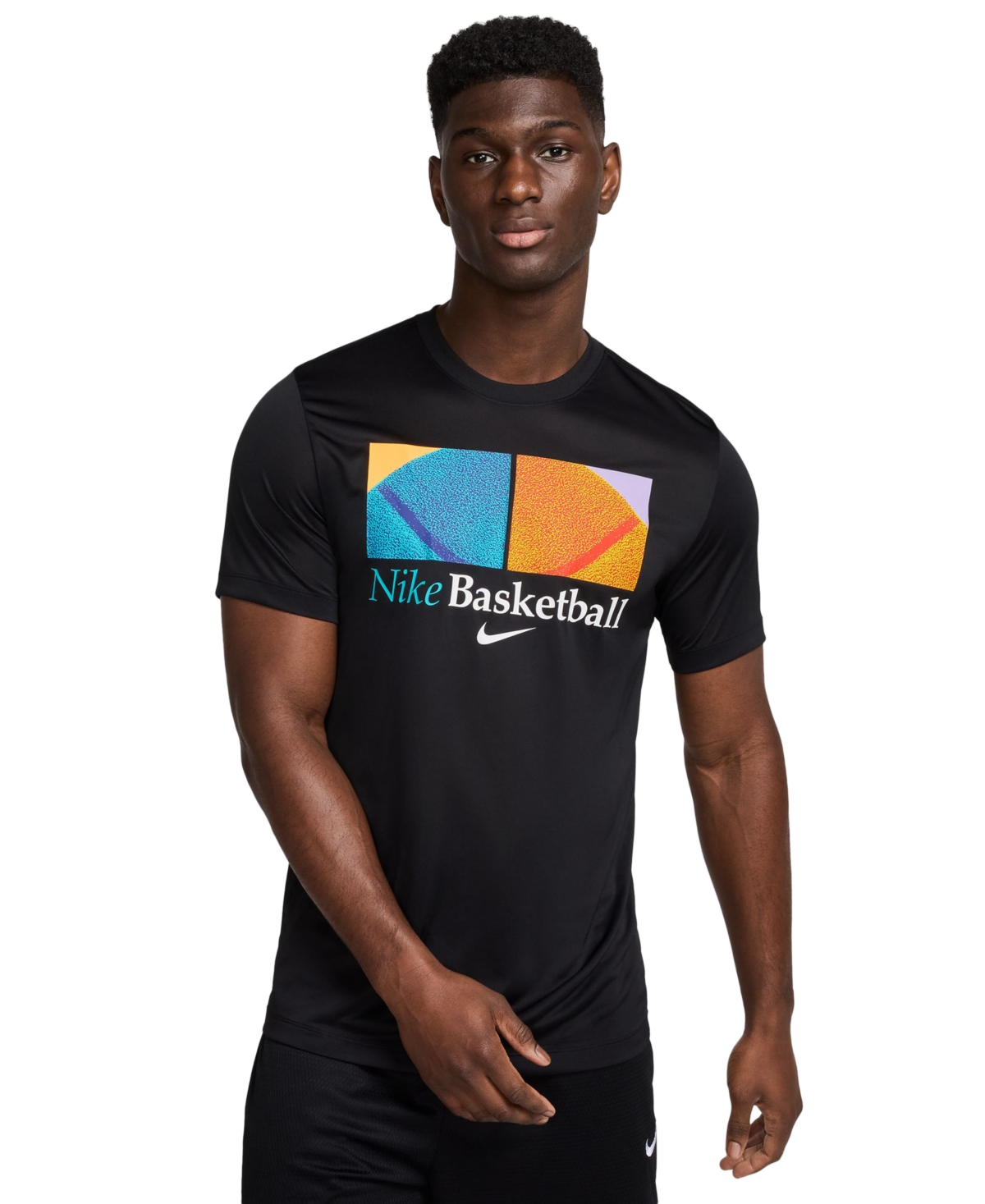 Click here for Nike Mens Dri-fit Classic-Fit Graphic Basketball T... prices