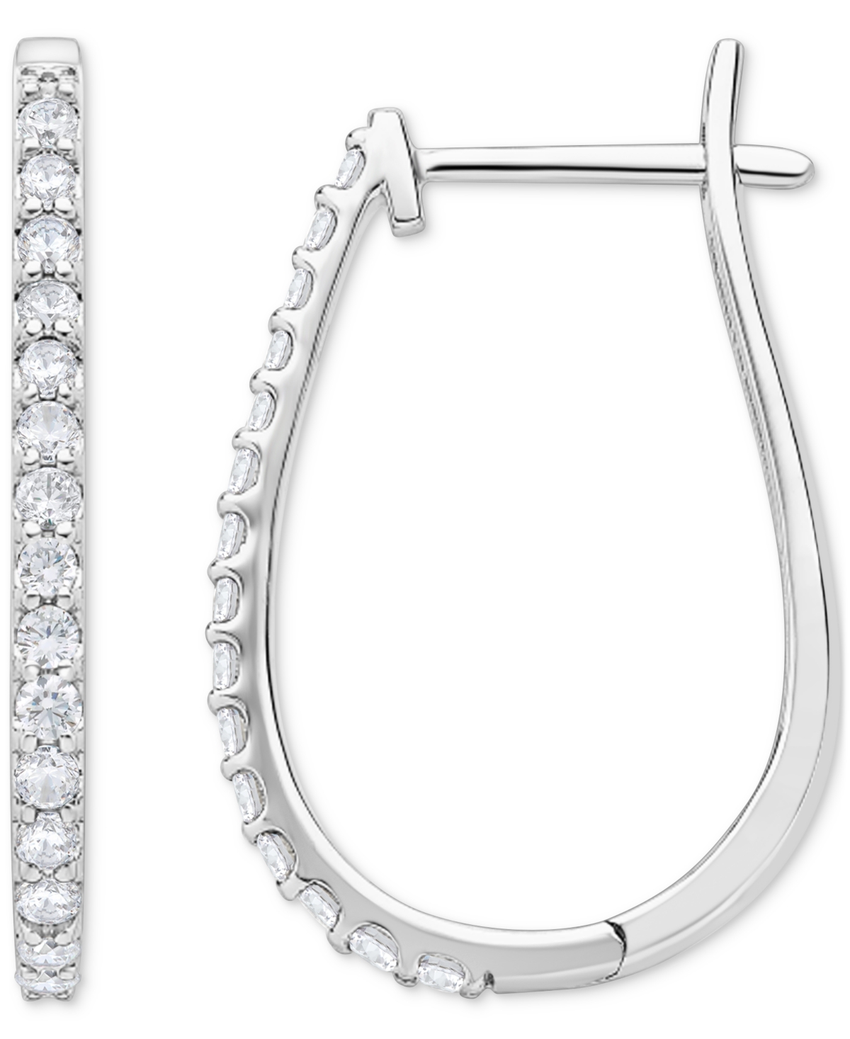 Click here for Diamond Hoop Earrings (1 ct. t.w.) in 10K White Go... prices