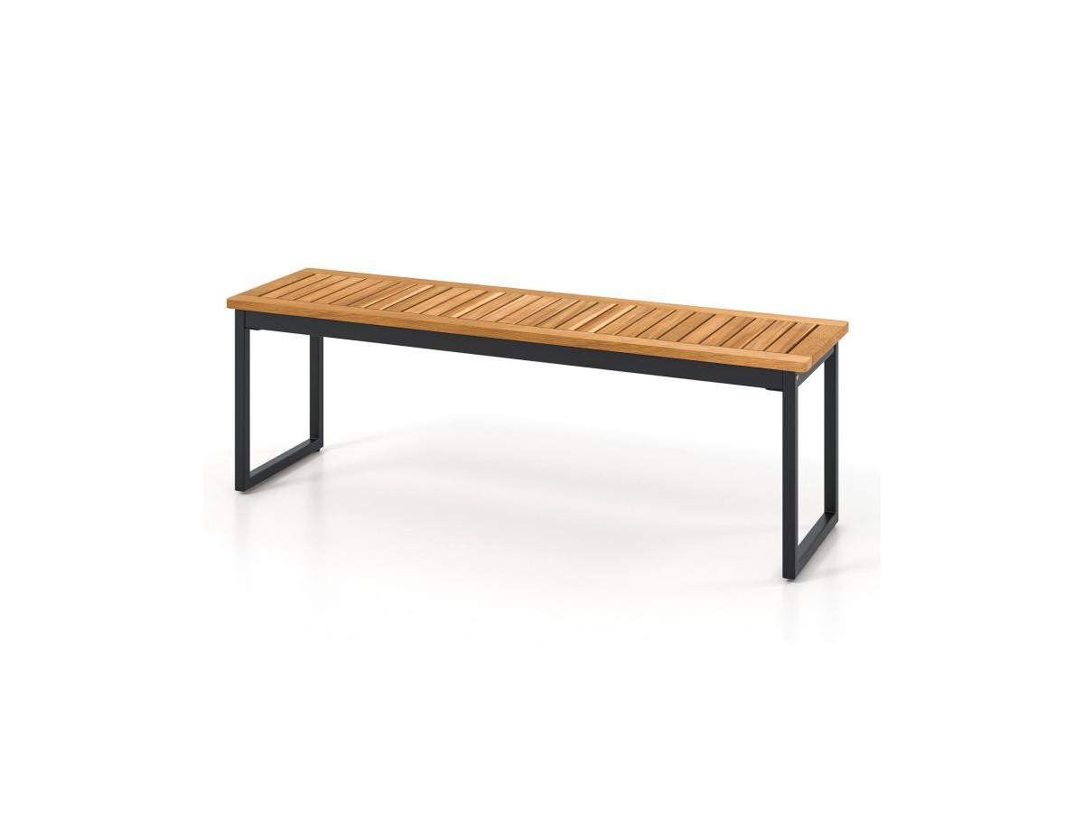 Click here for Patio Dining Bench Backless with Slatted Seat and... prices