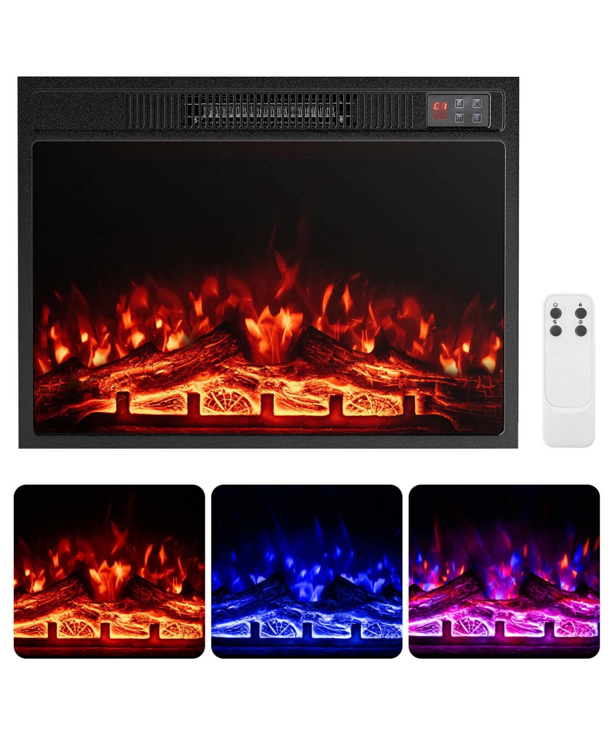 Click here for 23" Electric Fireplace Insert with Remote Con... prices