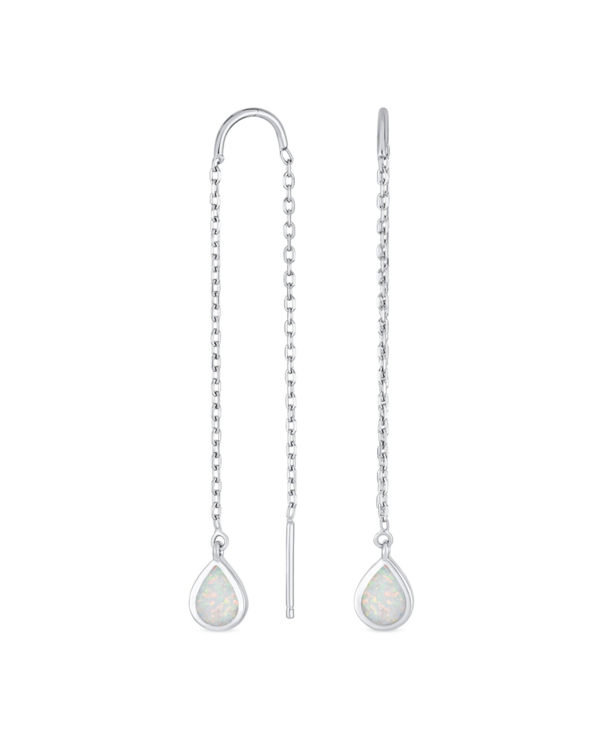 Click here for Bling Jewelry Pear Shaped Dangle Earrings with Opa... prices