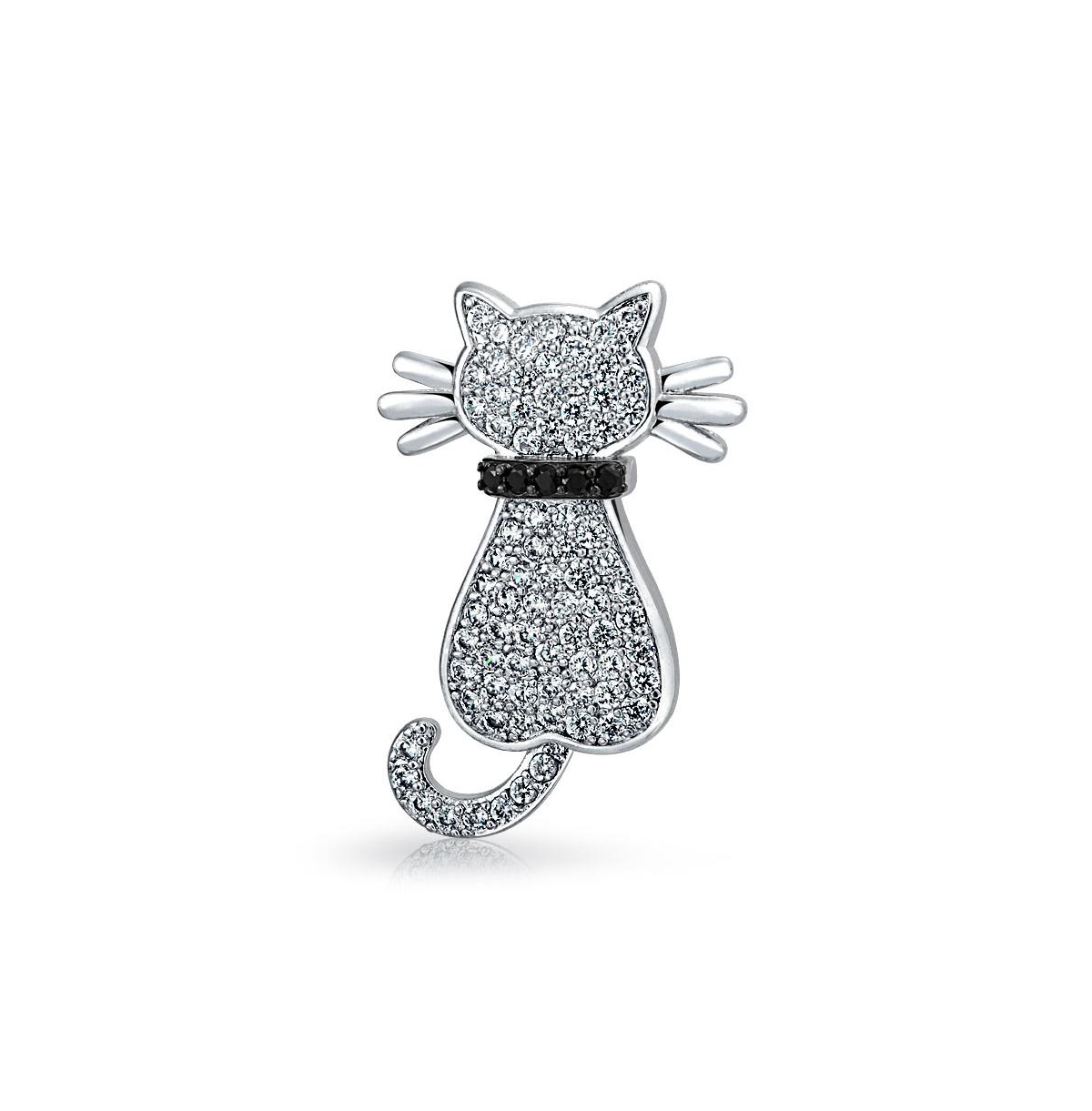 Click here for Bling Jewelry Cute Animal Lover Cz Kitty Cat Brooc... prices