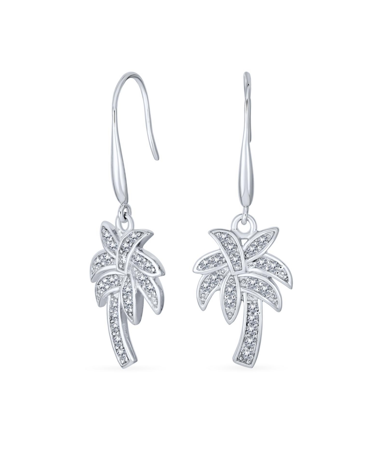 Click here for Bling Jewelry Nautical Beach Cz Palm Tree Dangle C... prices