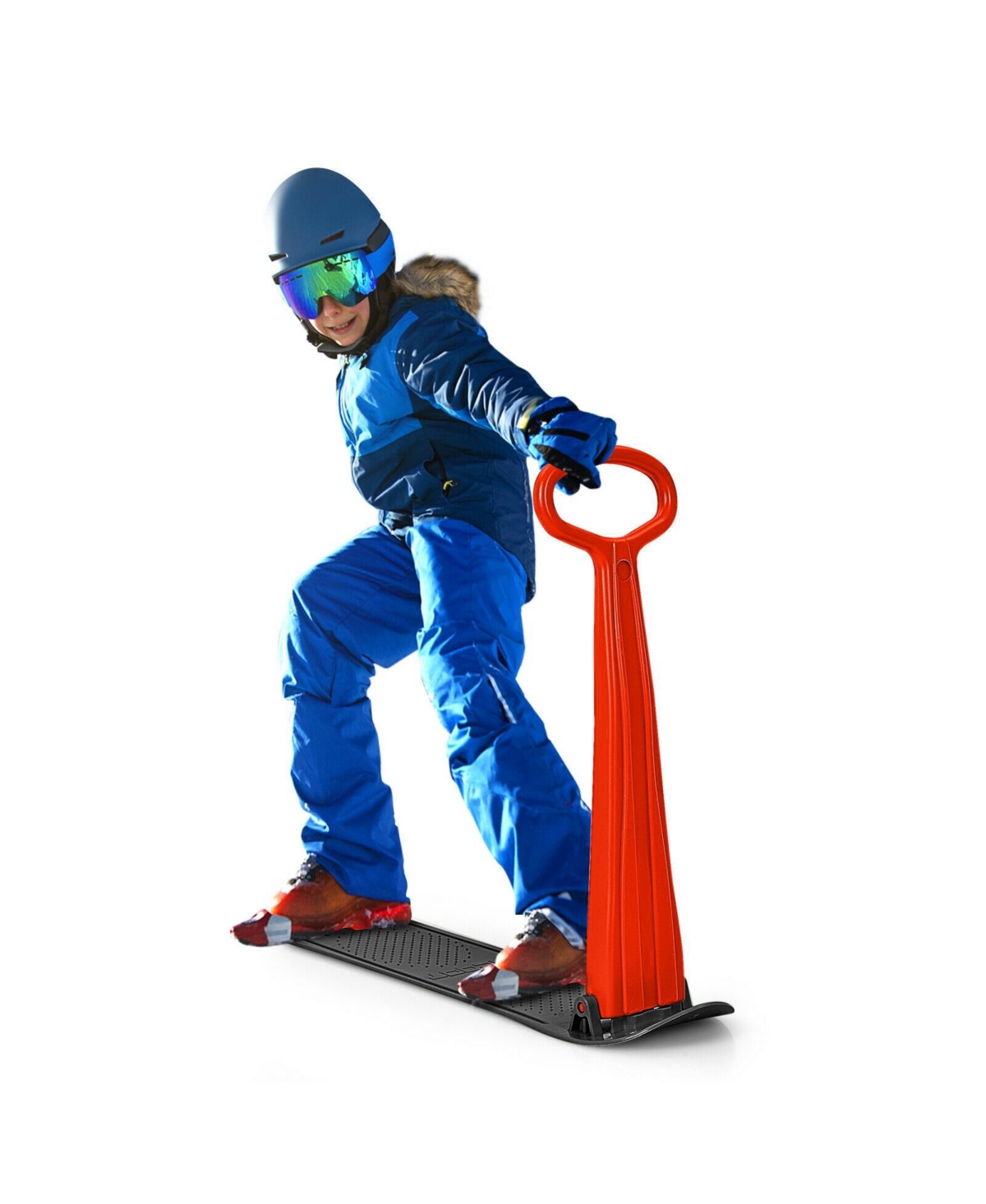 Click here for 1-Rider Snow Scooter with Grip Handle - Red prices