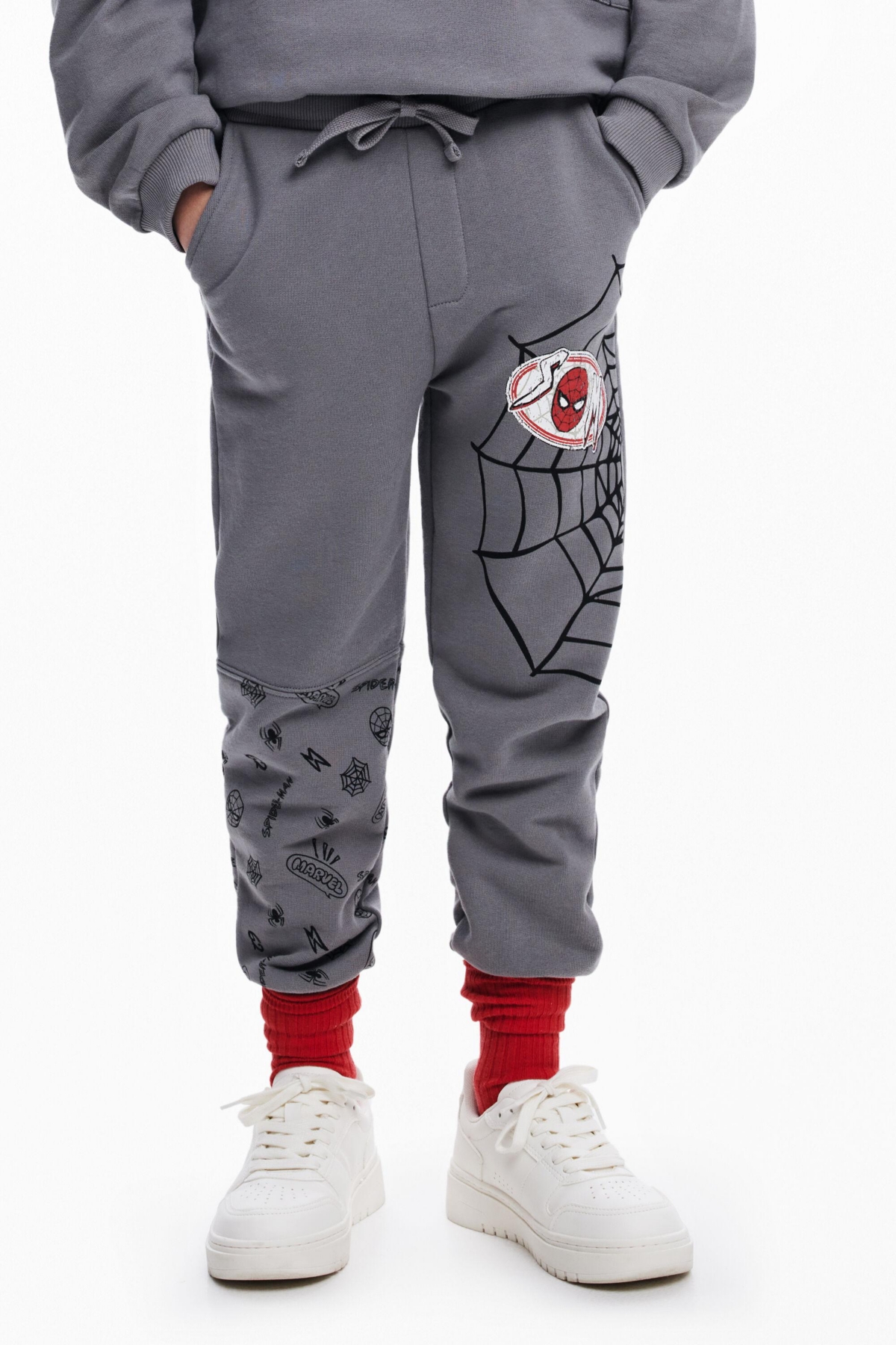 Click here for Desigual Boys Boyss Spiderman Jogger Pants - Black prices
