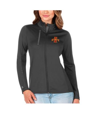 Antigua Women's Graphite Iowa State Cyclones Generation Full-Zip Jacket ...