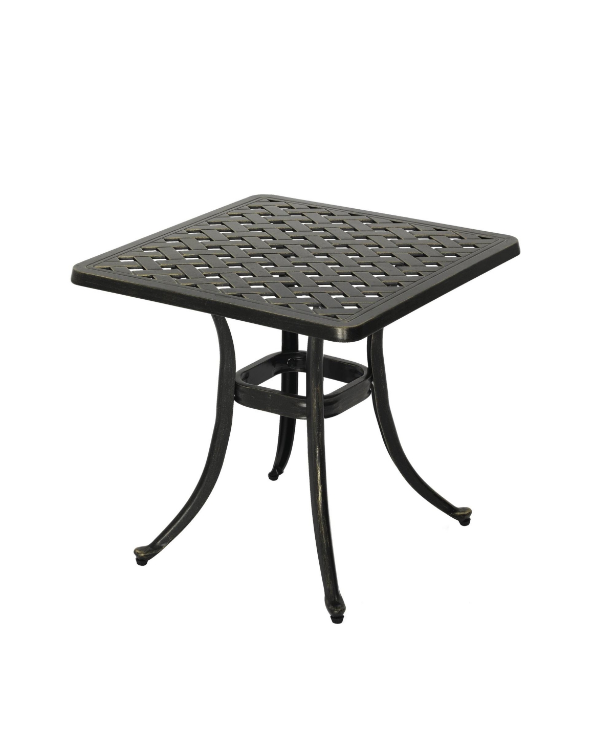 Click here for 21 Inches Cast Aluminium Patio Bistro Table Outdoo... prices