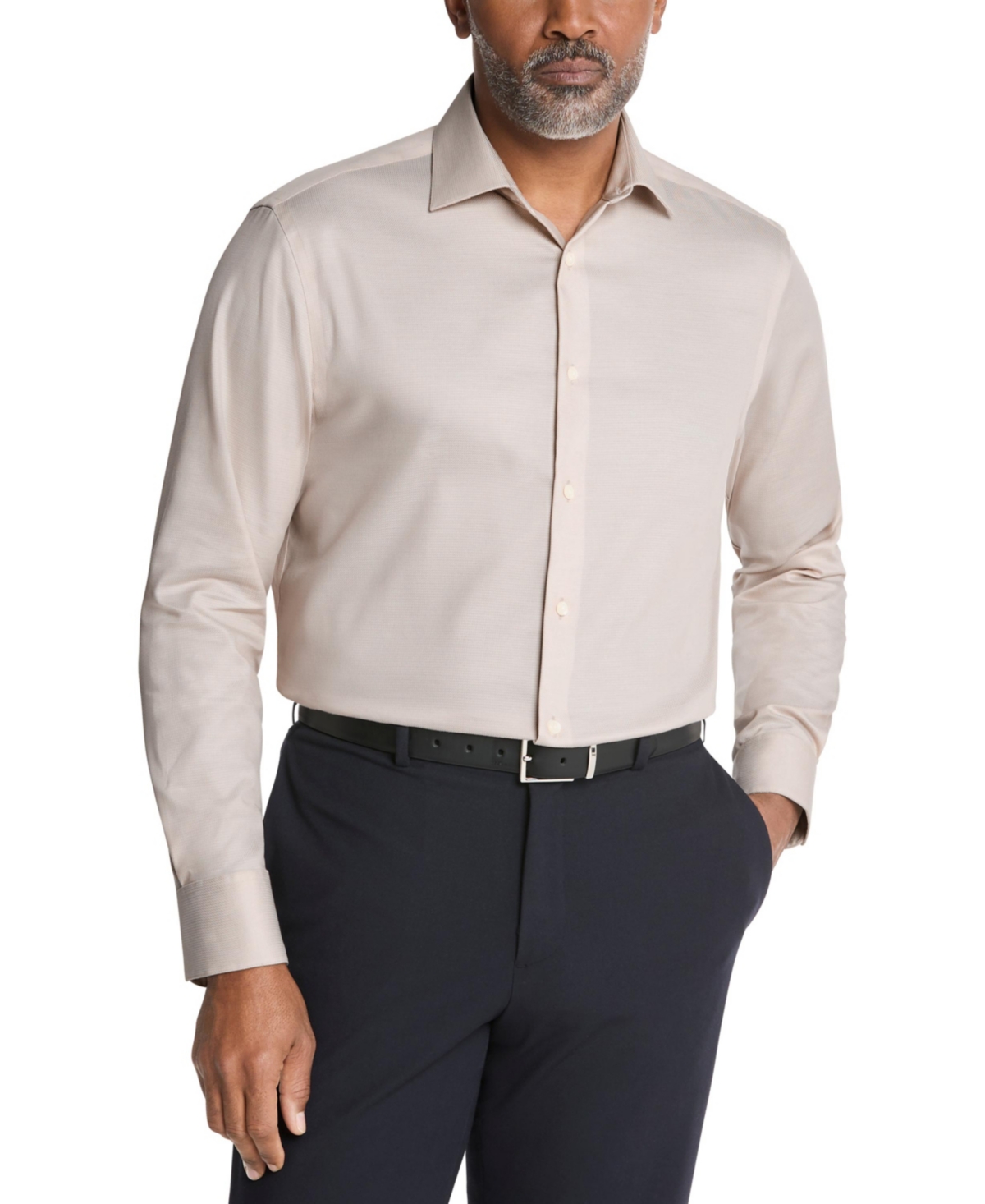 Click here for Calvin Klein Mens Regular Fit Dress Shirt - Sand s... prices