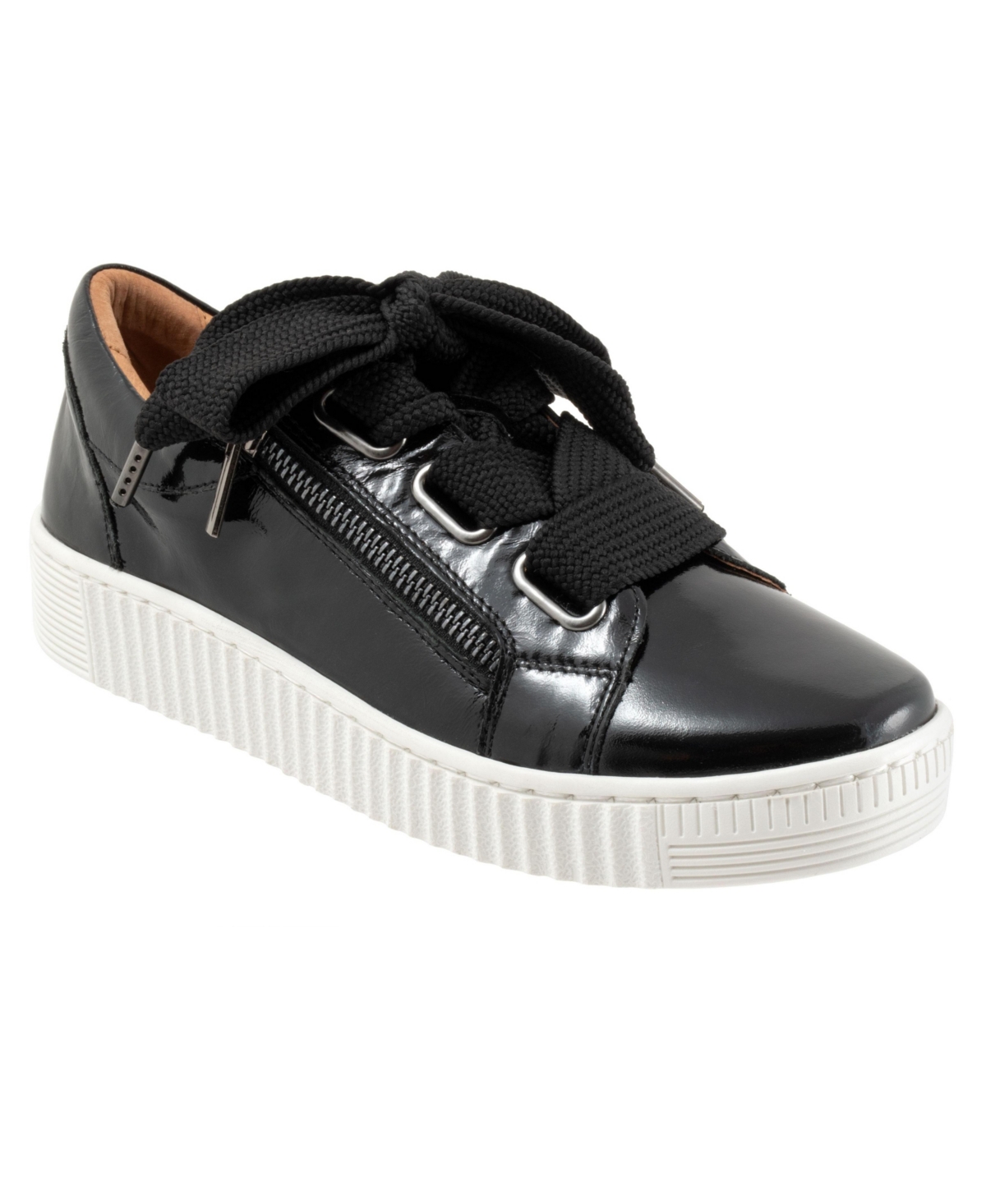 Click here for Eos Footwear Jovi Sneaker - Black patent prices