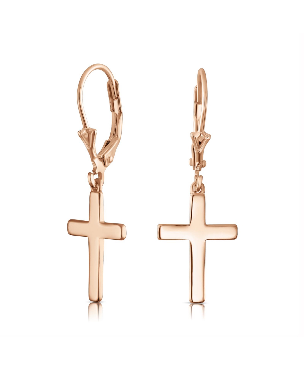 Click here for Bling Jewelry Minimalist Religious Cross Dangle Ea... prices