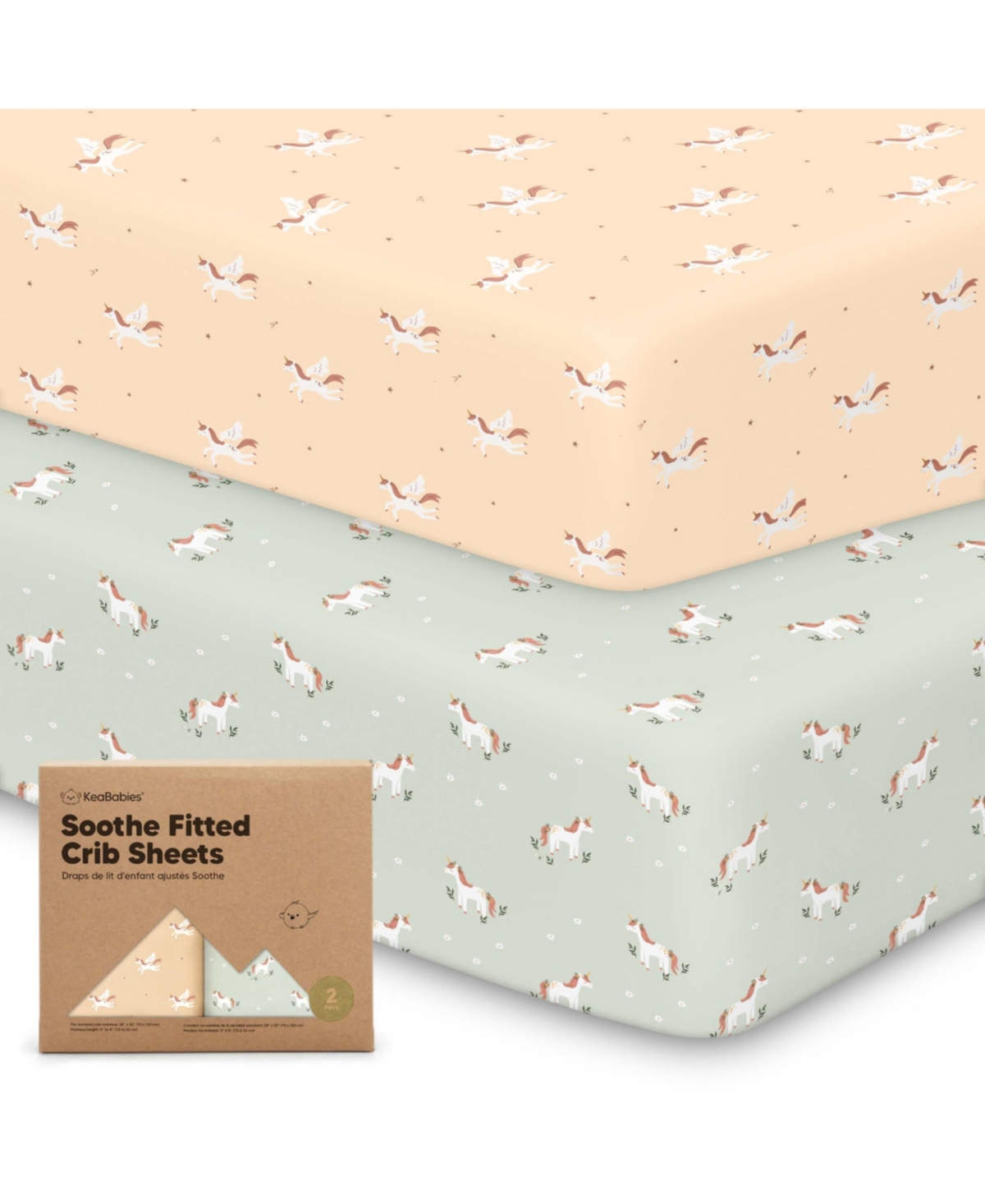 Click here for KeaBabies 2pk Soothe Fitted Crib Sheets Neutral  B... prices