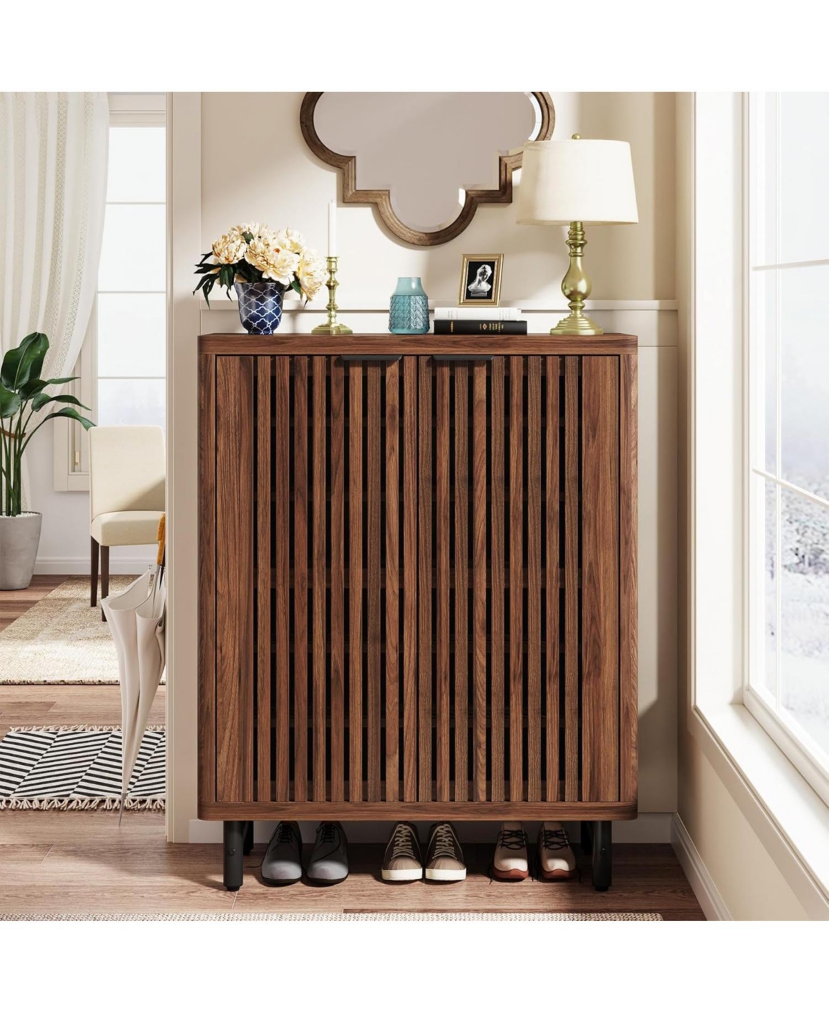 Click here for Tribesigns 6-Tier Shoe Cabinet with Shutter Doors... prices