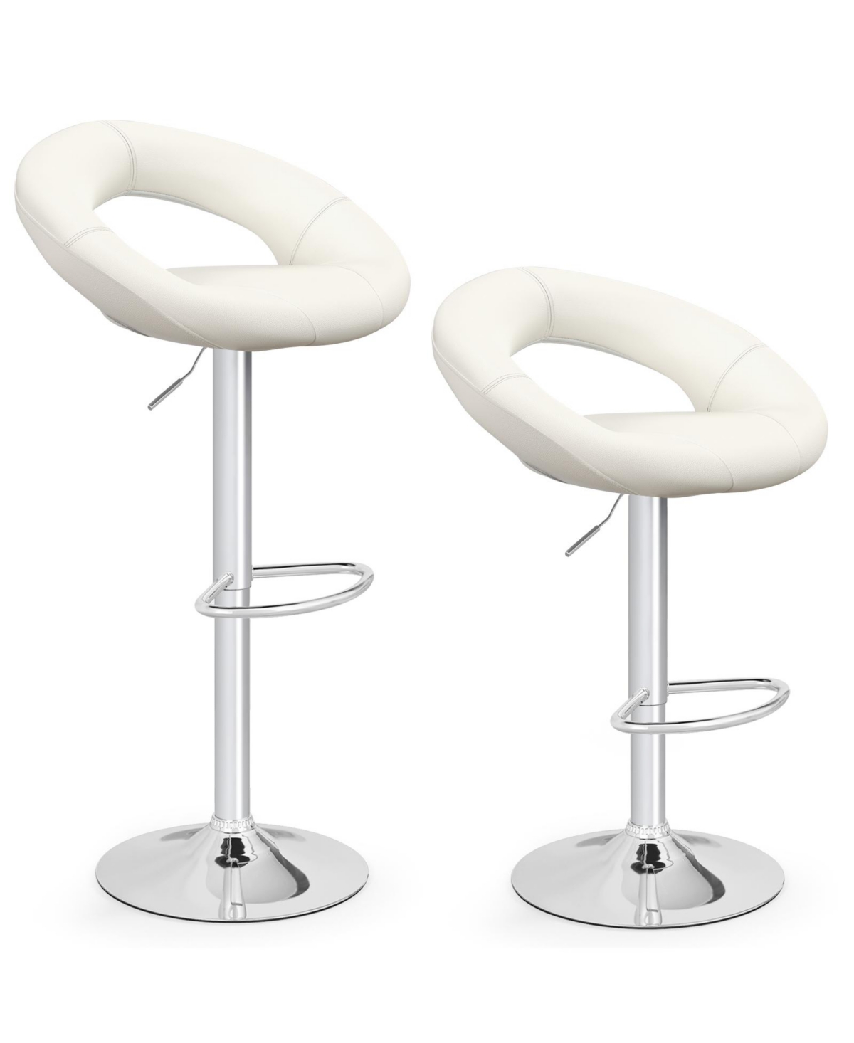 Click here for Height Adjustable Bar Stools Set of 2 with Hollow... prices