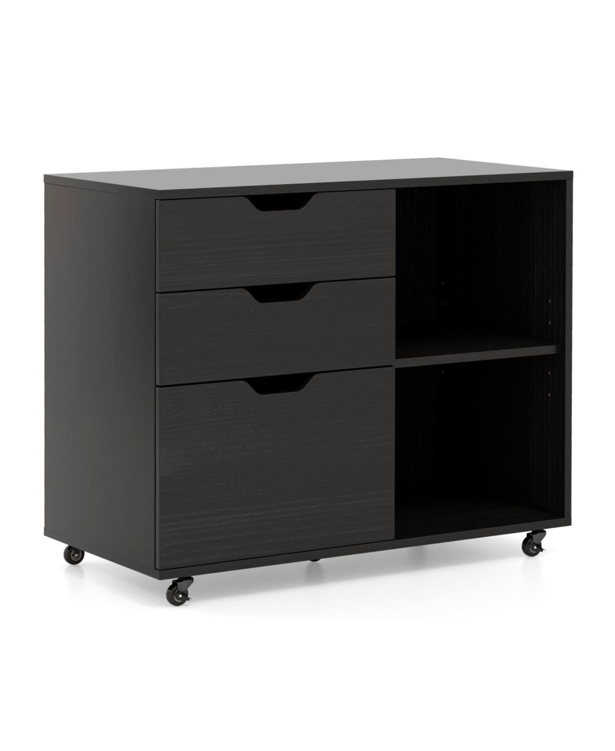 Click here for 3-Drawer File Cabinet with Adjustable Shelf and Wh... prices
