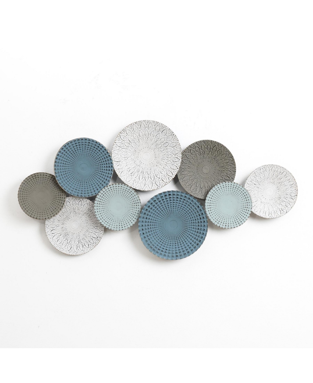 Click here for LuxenHome Multi-Color Distressed Plates 43.3-Inch... prices