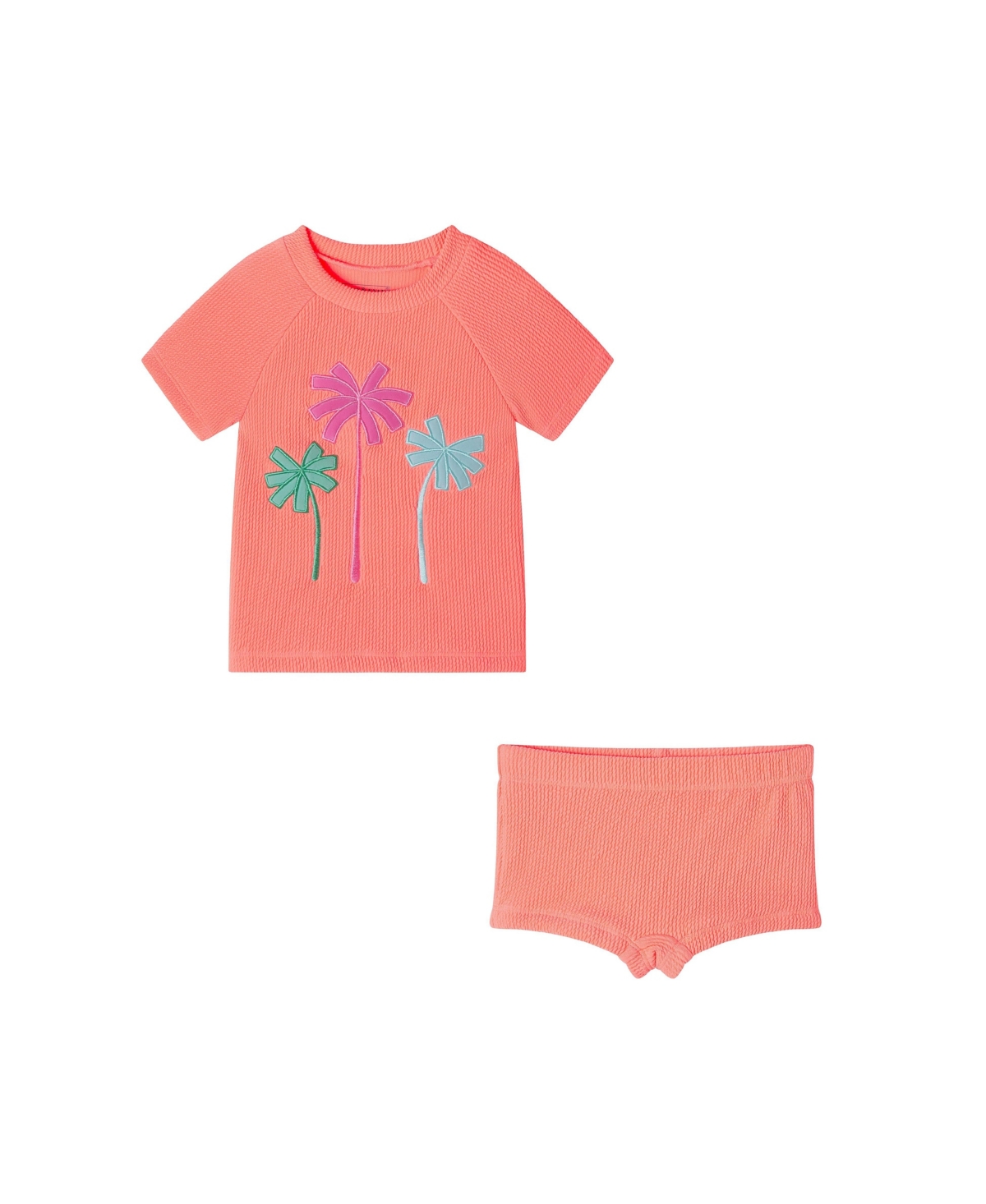 Click here for Toddler/Child Girls Orange Textured Long Sleeve Ra... prices