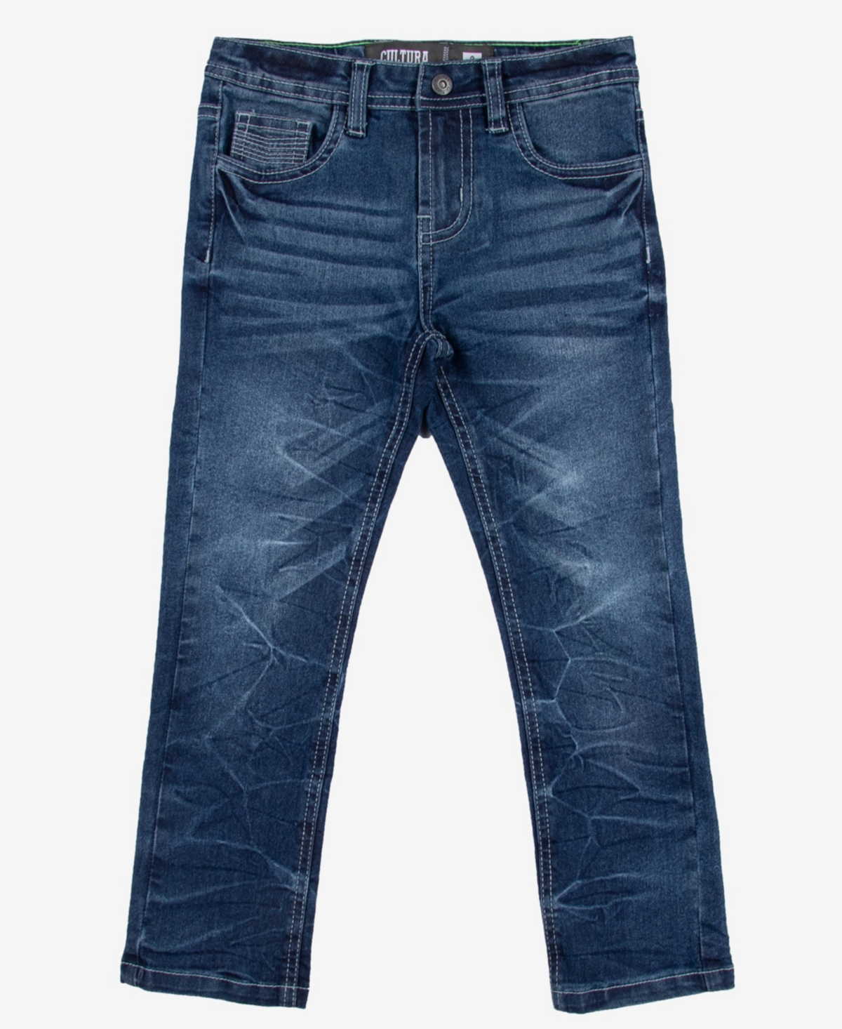 Click here for Little Boys 4-7 Five Pocket Stretch Jeans - Dark b... prices