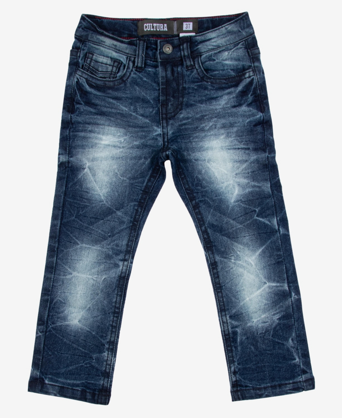 Click here for Little Boys 4-7 Five Pocket Stretch Jeans - Med bl... prices