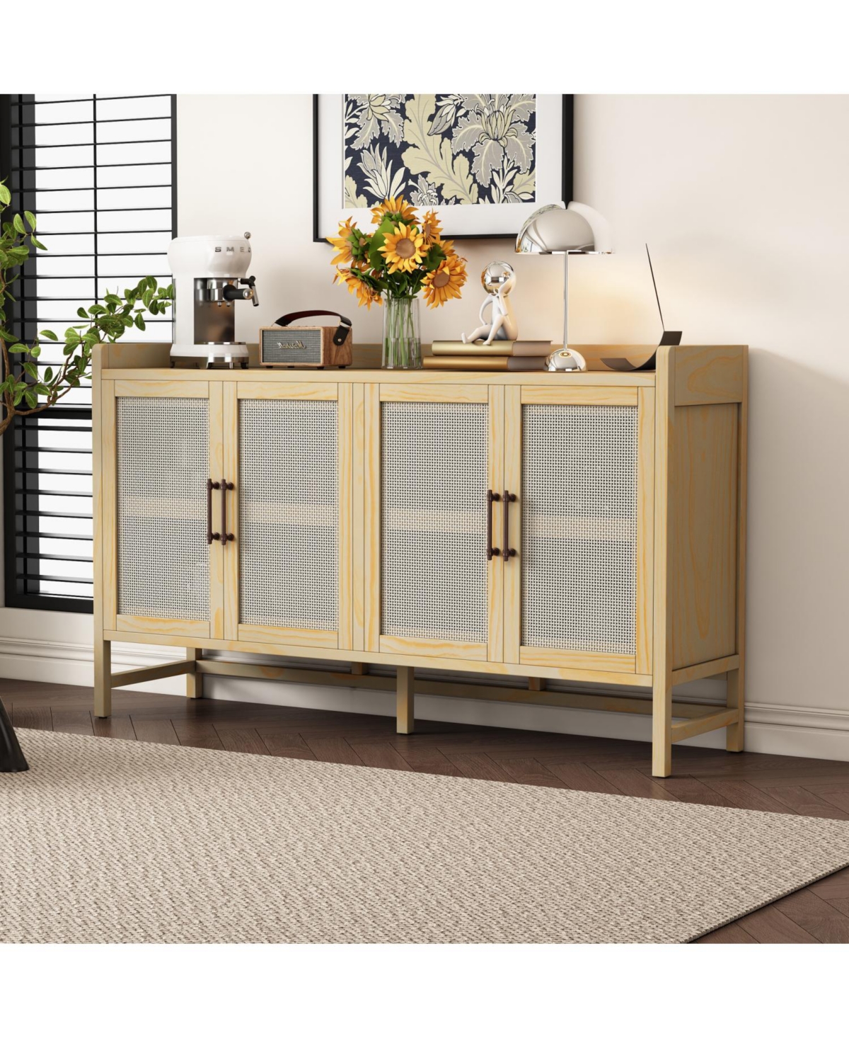 Click here for Streamdale Rustic Sideboard with Decorative Rattan... prices