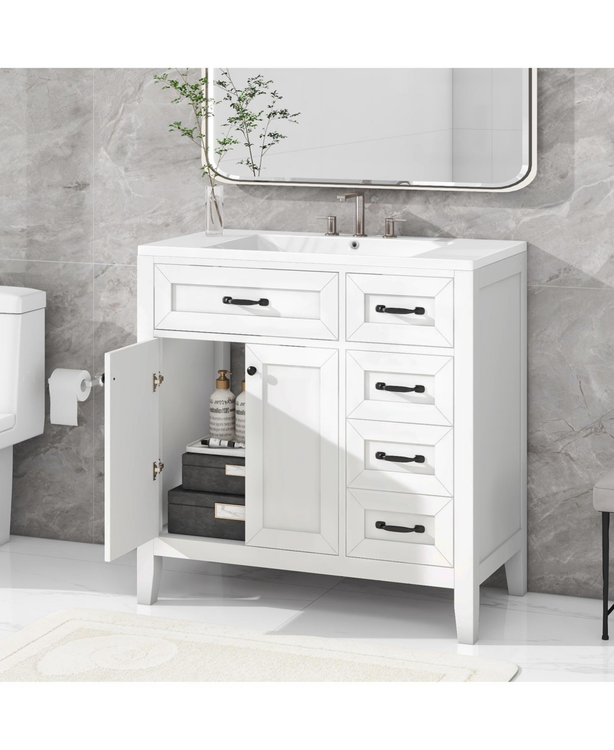 Click here for Streamdale 36" Bathroom Vanity with Sink Comb... prices