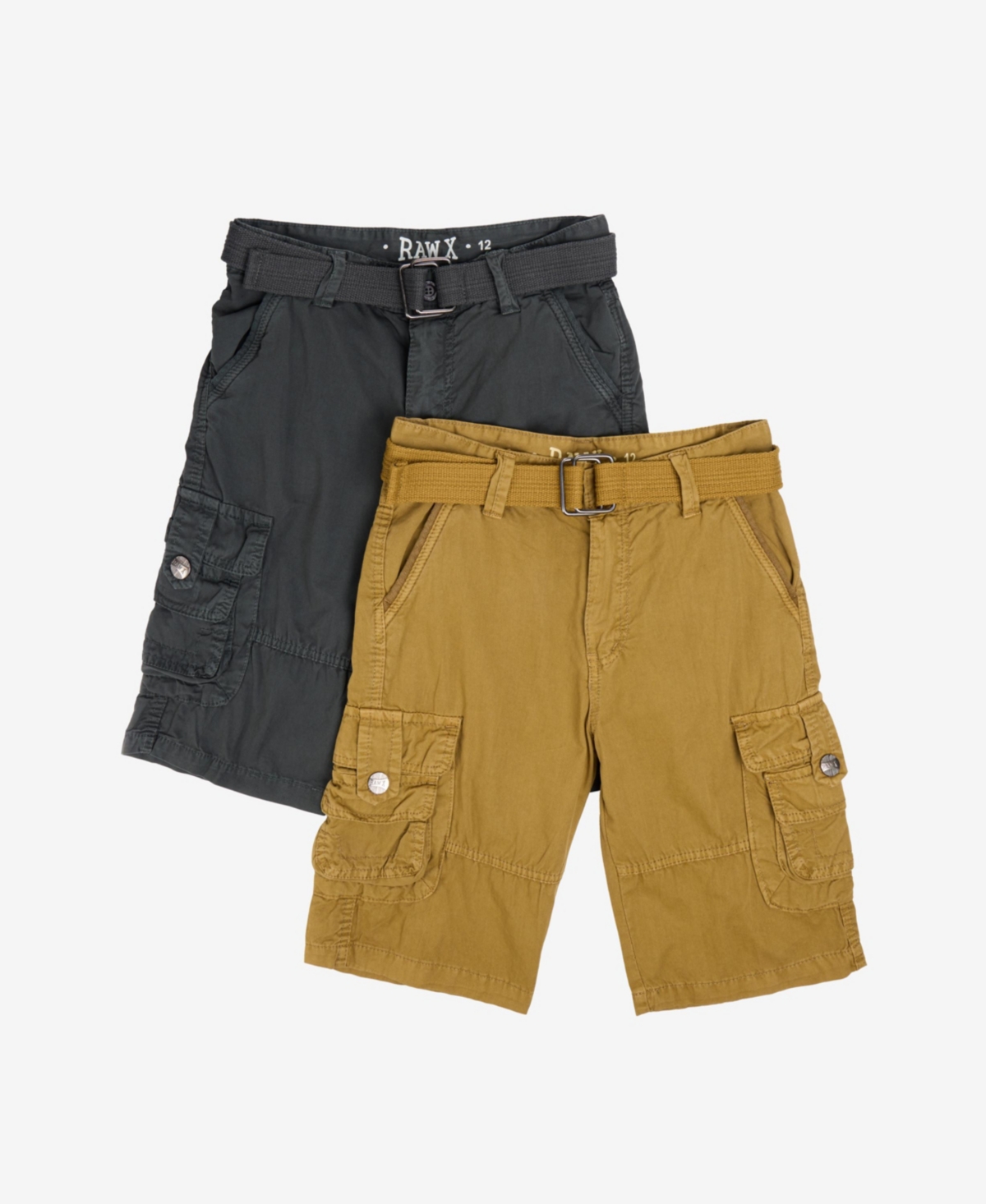 Click here for Raw X Big Boys 2 Pack Combo Belted Twill Cargo Sho... prices