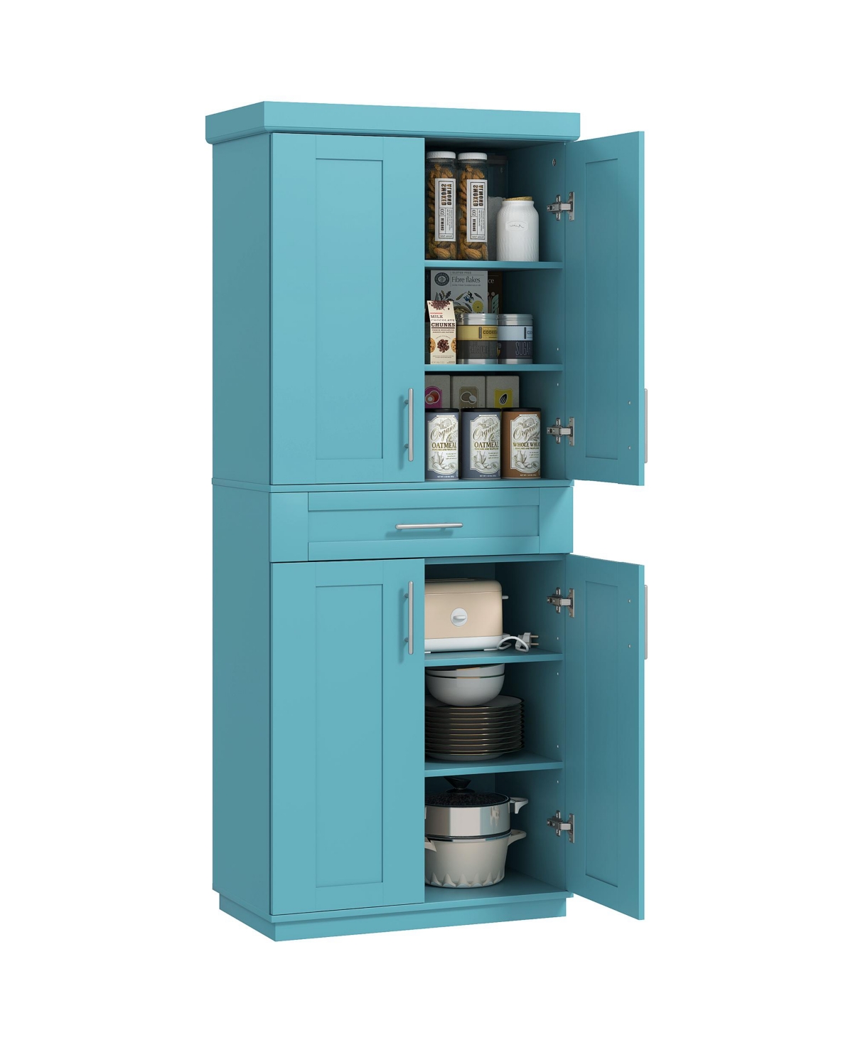 Click here for Homcom Kitchen Pantry with Doors and Drawer  Adjus... prices