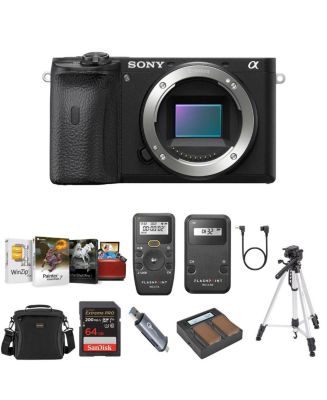 Sony Sony Alpha a6600 Mirrorless Camera - Bundle w/ Bag, 64GB SD Card ...