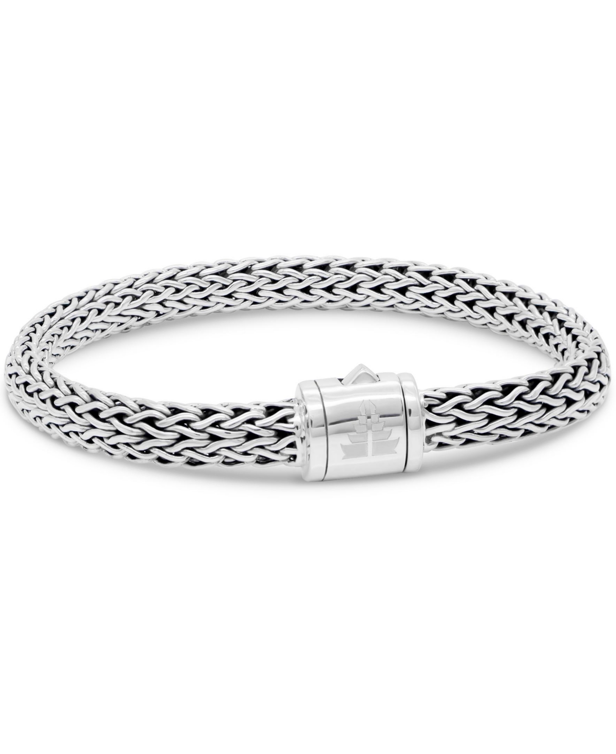 Click here for Sterling Silver Dragon Bone Oval 7mm Chain Bracele... prices