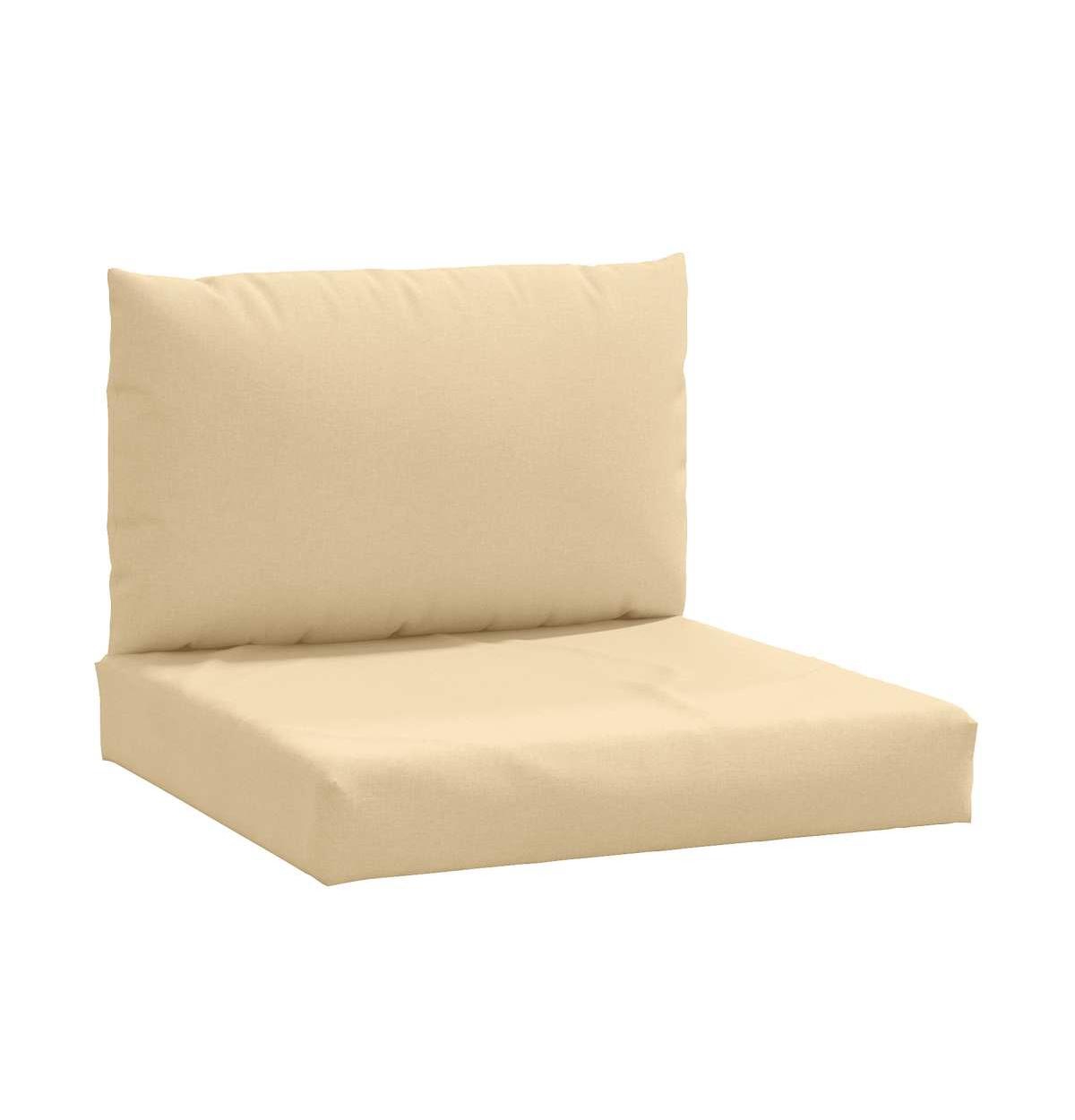 Click here for Pallet Cushions 2 pcs Melange Beige Fabric - Beige prices