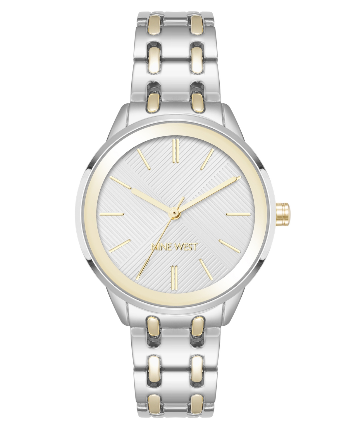 Click here for Nine West Womens Quartz Silver and Two-Tone Metal... prices
