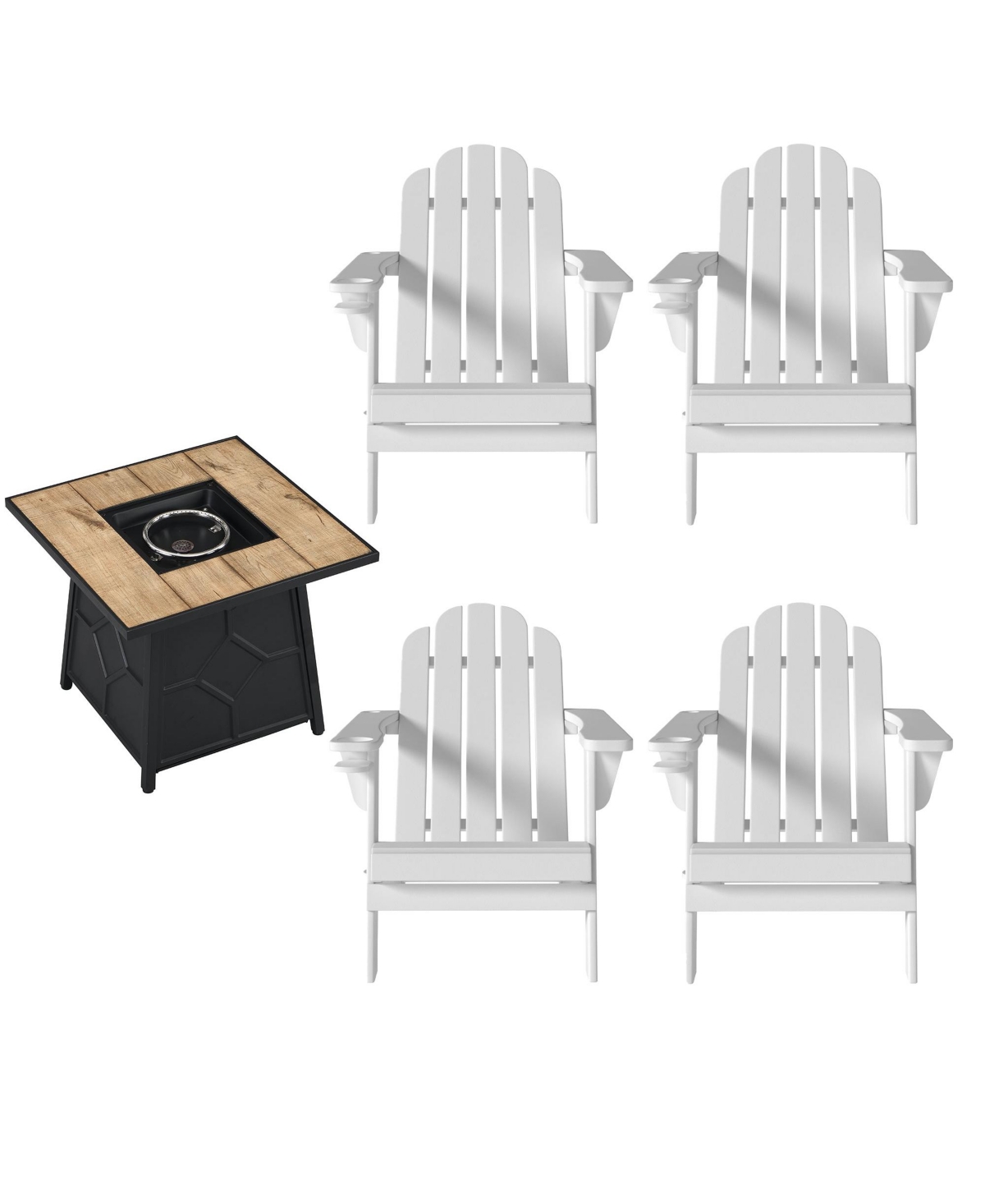 Click here for 5-Piece Hdpe Adirondack Chairs Conversation Sets w... prices