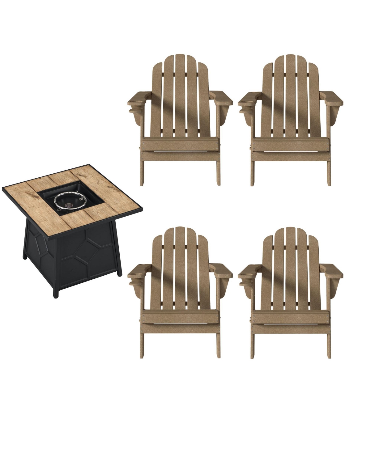 Click here for 5-Piece Hdpe Adirondack Chairs Conversation Sets w... prices