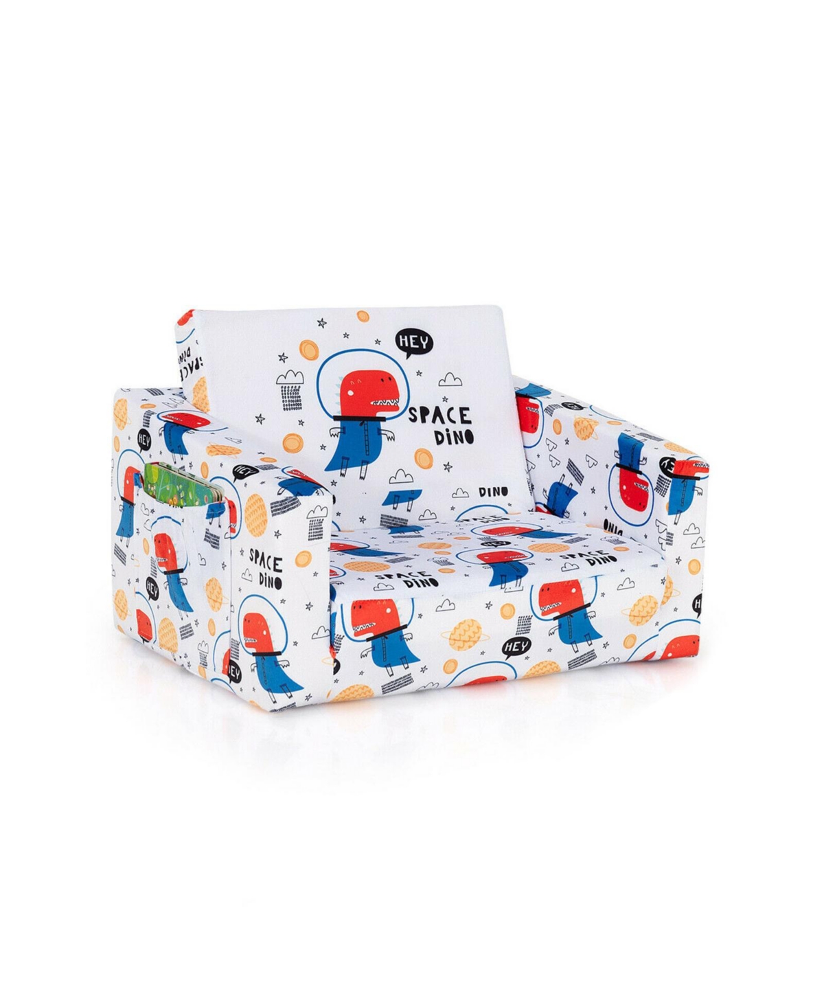 Click here for 2-in-1 Convertible Kids Sofa with Velvet Fabric -... prices