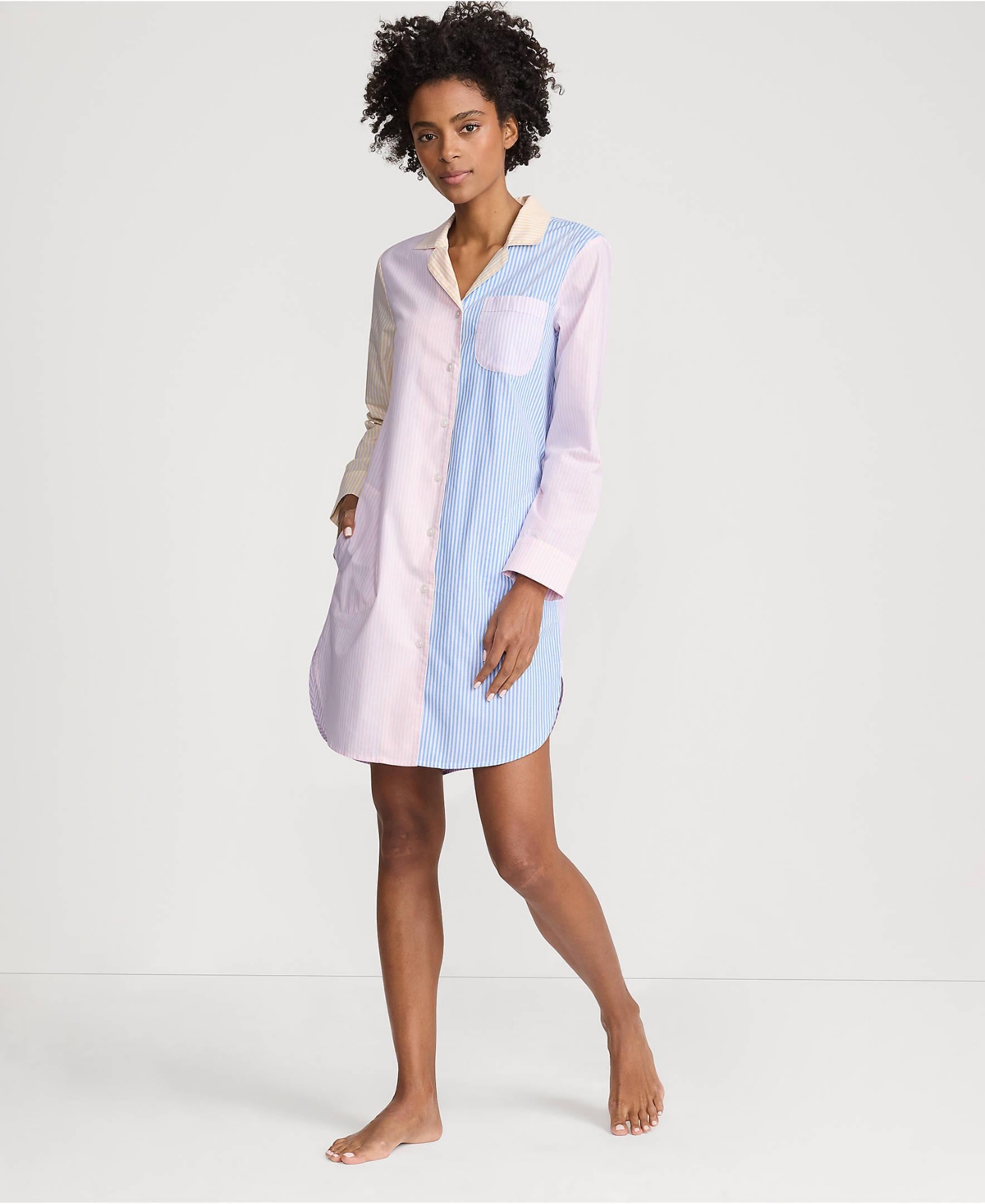 Click here for Lands End Womens Cotton Poplin Long Sleeve Sleepsh... prices