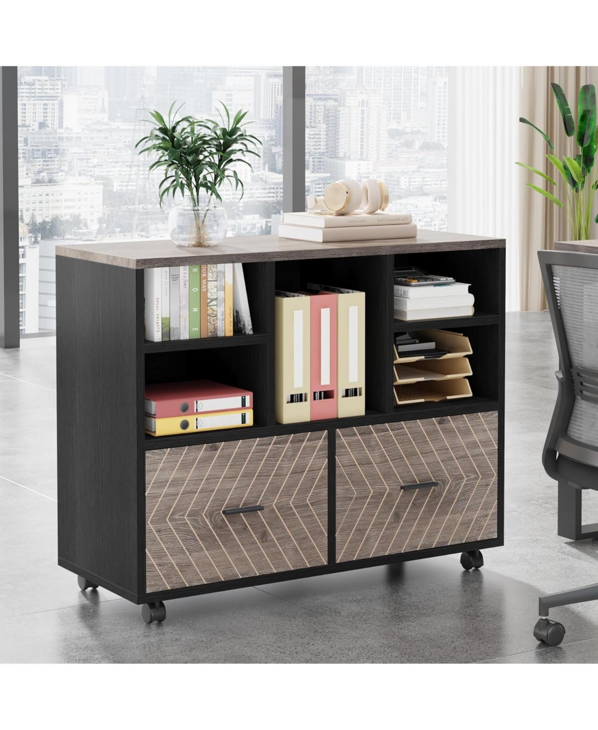 Click here for Tribesigns 2-Drawer Wood File Cabinet  Mobile Late... prices