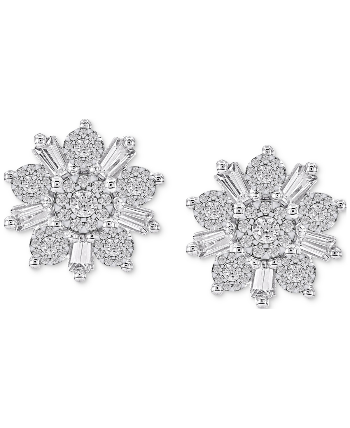 Click here for Diamond Flower Earrings (3/4 ct. t.w) in 14k White... prices