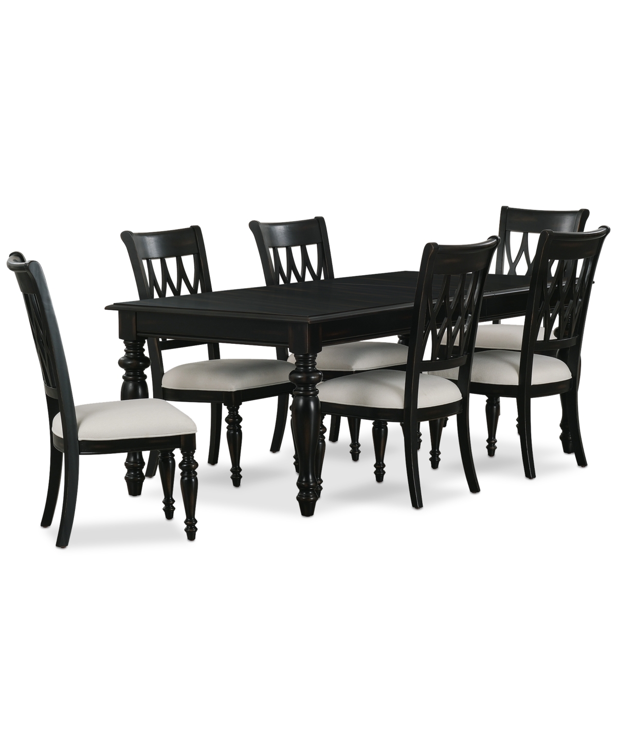Click here for Daria 7-Pc. Dining Set (Rectangular Table & 6 Side... prices