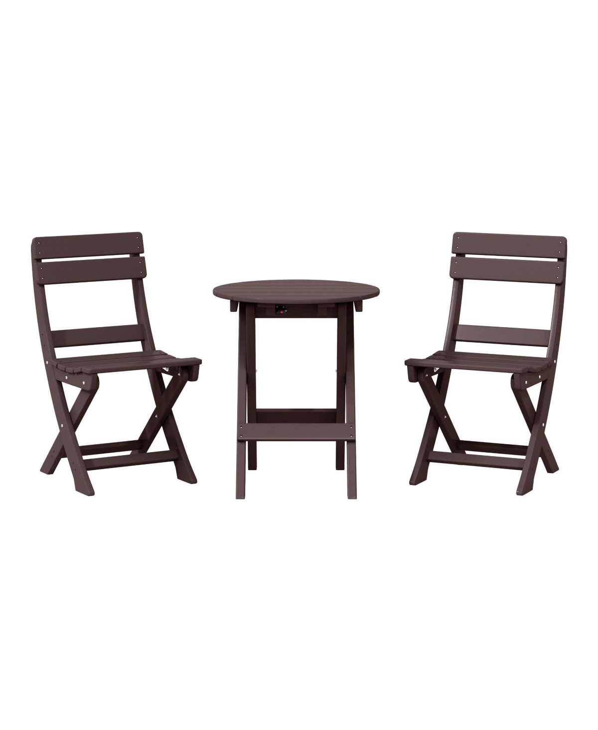 Click here for 3-Piece Outdoor Hdpe Folding Patio Bistro Table an... prices