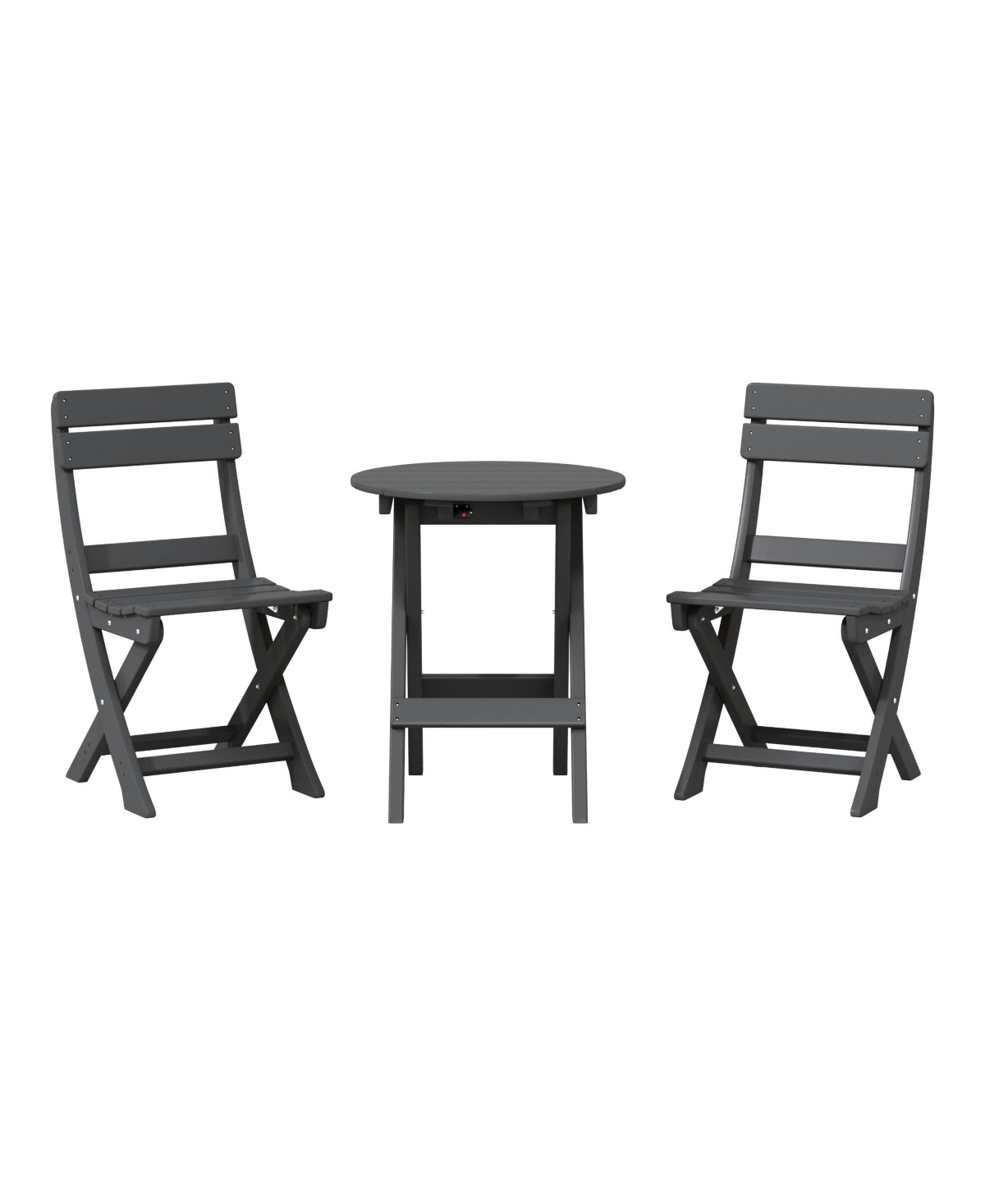 Click here for 3-Piece Outdoor Hdpe Folding Patio Bistro Table an... prices