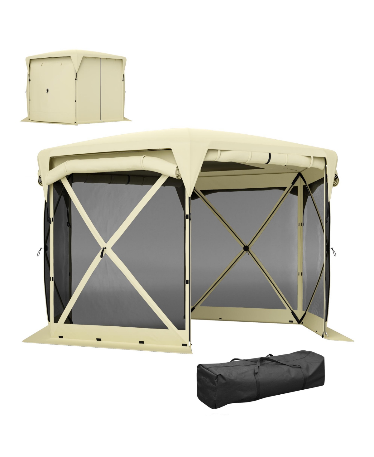 Click here for Outsunny 11ft Pop Up Gazebo Screen Tent with Remov... prices