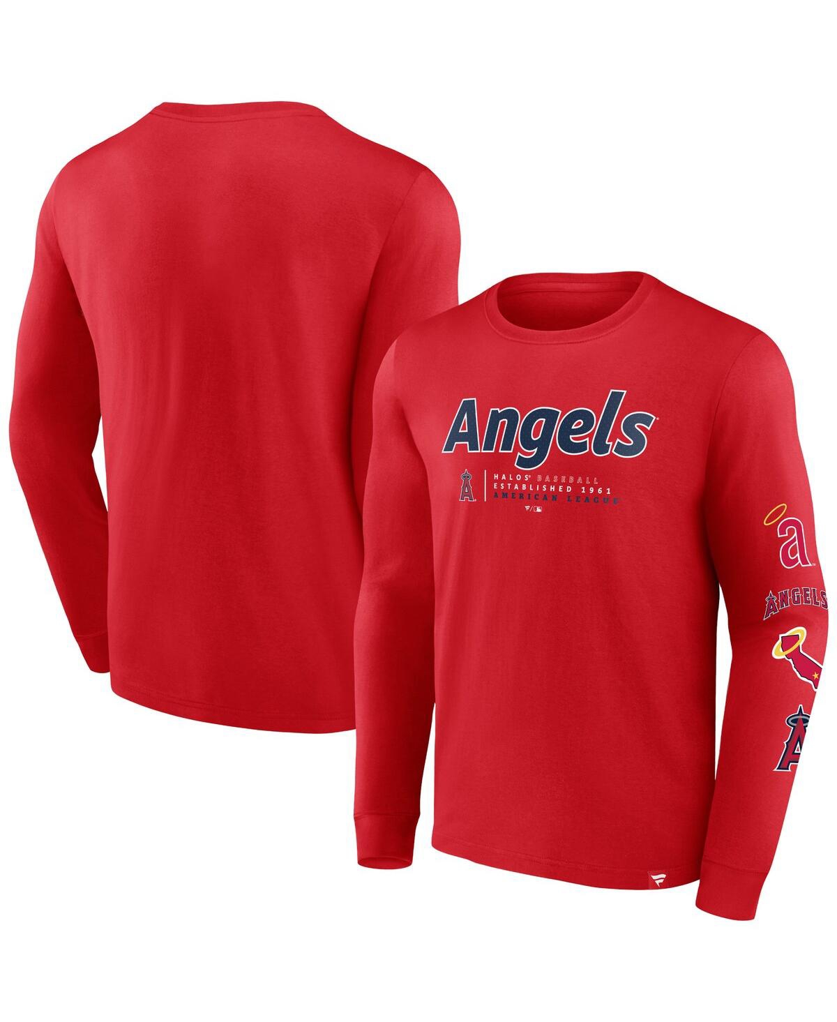 Click here for Fanatics Mens Red Los Angeles Angels Strike the Go... prices