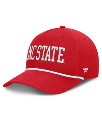 Fanatics Men's Red NC State Wolfpack Foul Ball Rope Adjustable Hat - Macy's