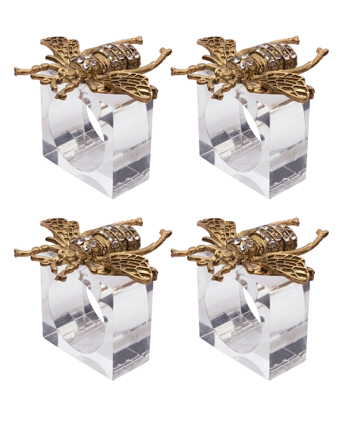 Click here for Saro Lifestyle Buzzing Bee Beaded Napkin Ring  Set... prices
