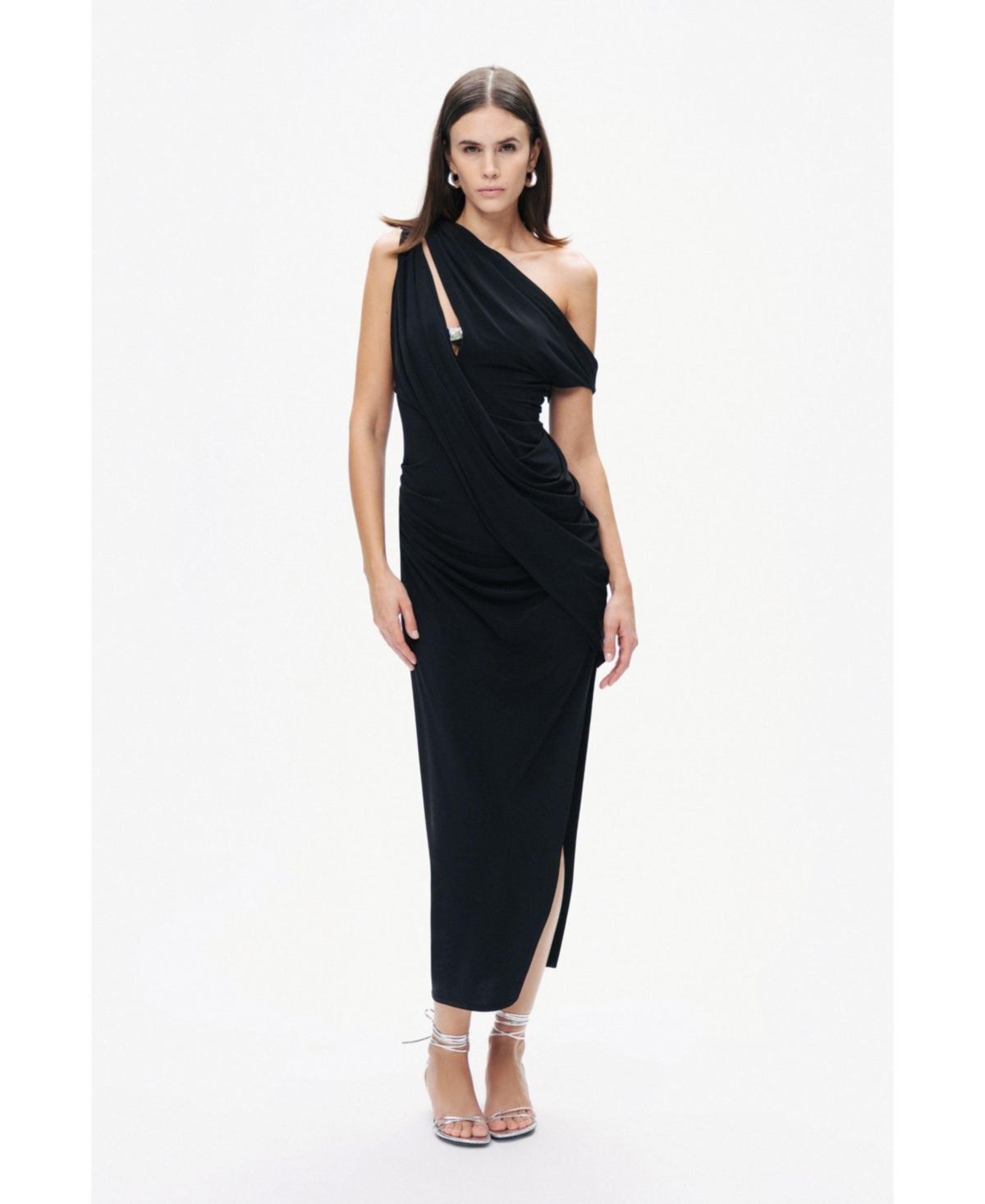 Click here for Nocturne Womens Accessory Detailed Midi Dress - Bl... prices